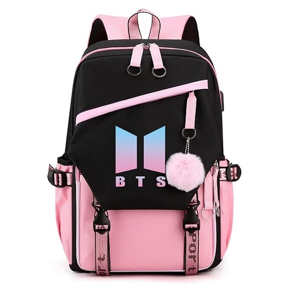 Buy PALAY® BTS Backpack For Boys Kpop BTS Bangtan School Backback For ...
