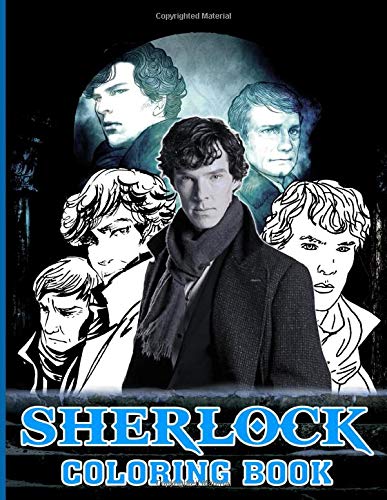 Sherlock Coloring Book: Coloring Books For Adults And Kids: Saunders ...