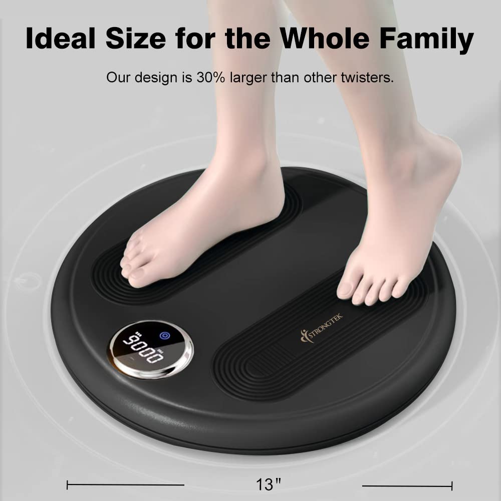 StrongTek 13" Waist Twist Board for Exercise, Large Twisting Disc with ...