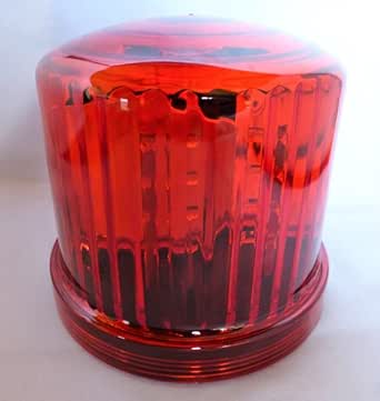 Amazon.co.jp: Easy No Cord LED Rotating Light, Red, Diameter 4.7 inches ...