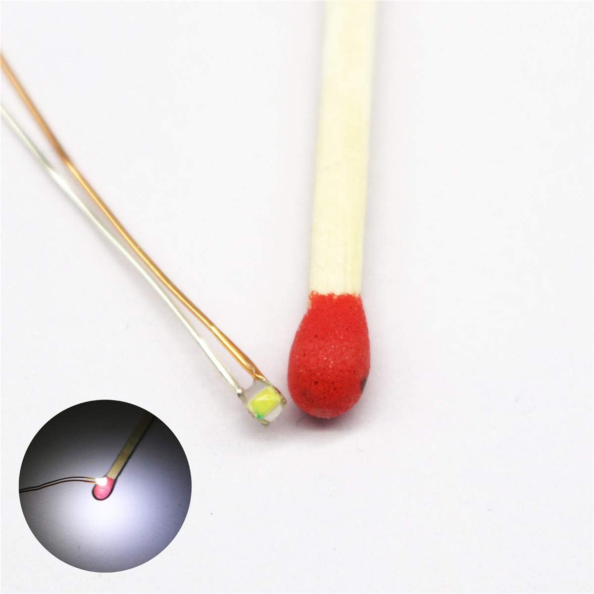 EDGELEC 30pcs 12 Volt 5mm White LED Lights Emitting Diodes Pre Wired 7. ...