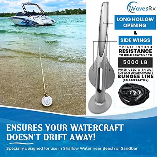 Snapklik.com : 18 Aluminum Sand Spike Beach Anchor - WaveCobraKeeps ...