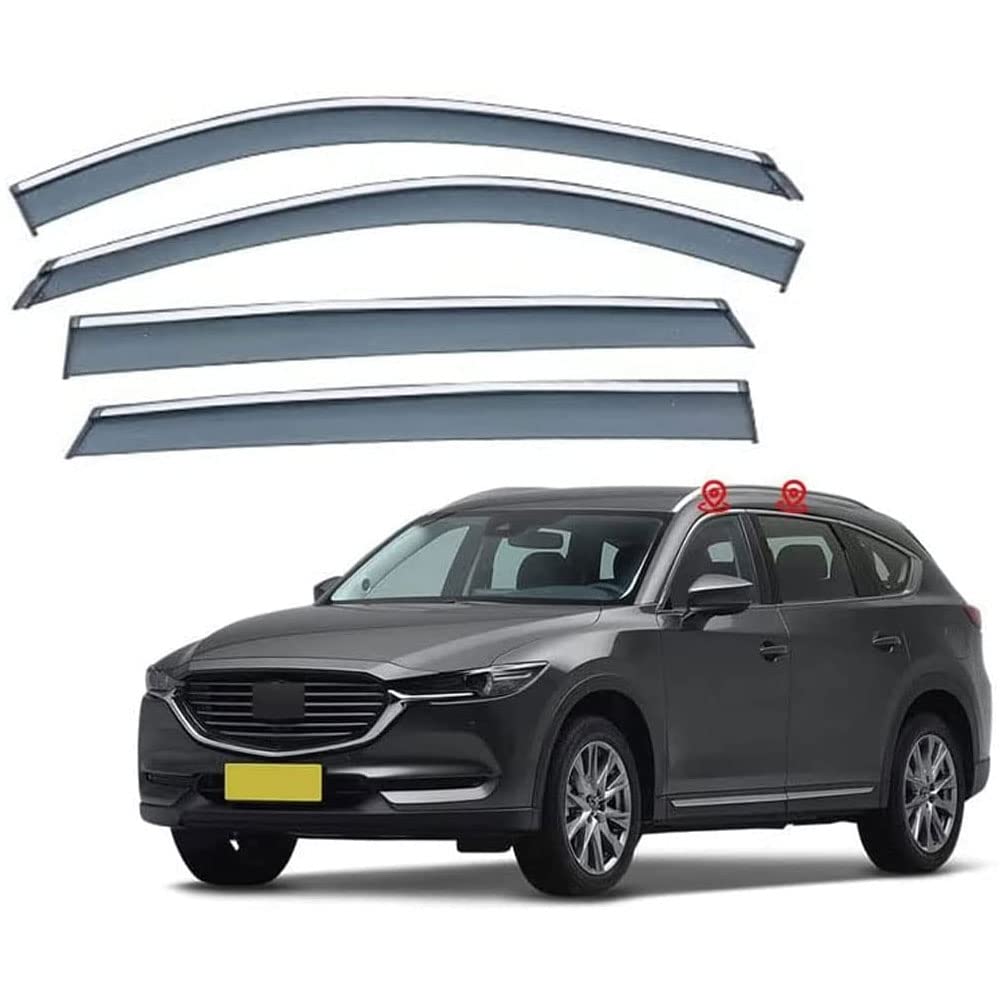 Buy Car Wind Deflectors for Mazda CX-8 KG 2019+, Window Rain Deflector ...