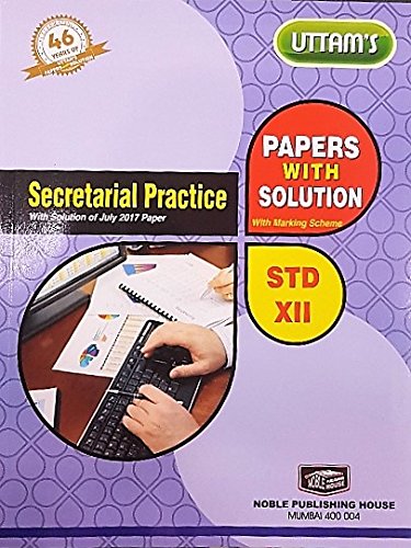 Uttam 12th Secretarial Practice Papers with Solution : Amazon.in: Books