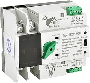 Amazon.com: PHASZ LW2R AC ATS 2P 3P 4P 220V 690V 100A 125A Solar PC-Level Dual Power Automatic ...