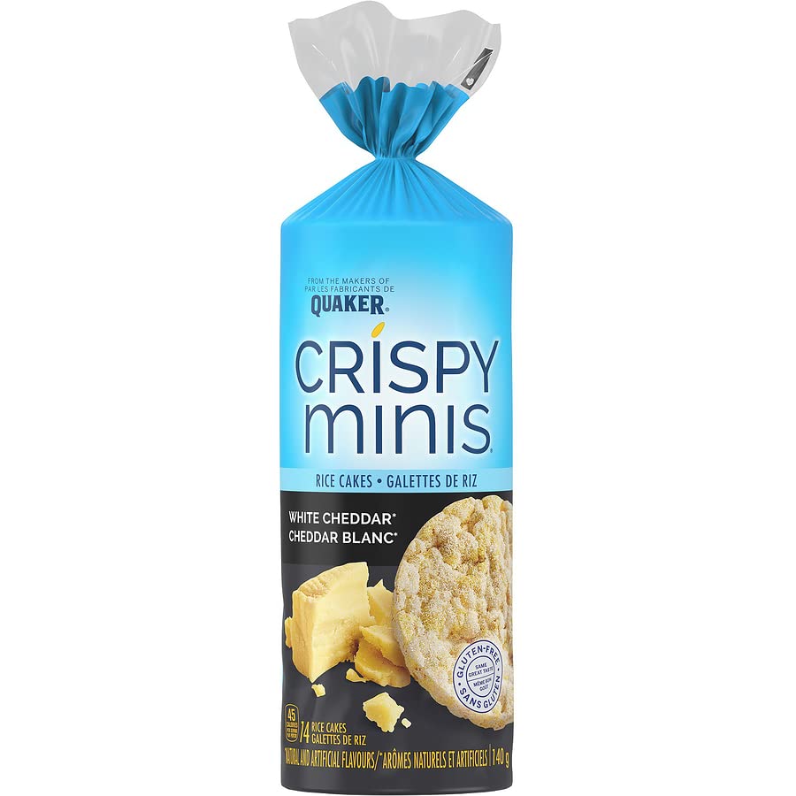 Quaker Crispy Minis White Cheddar – Pasteles grandes de arroz integral ...