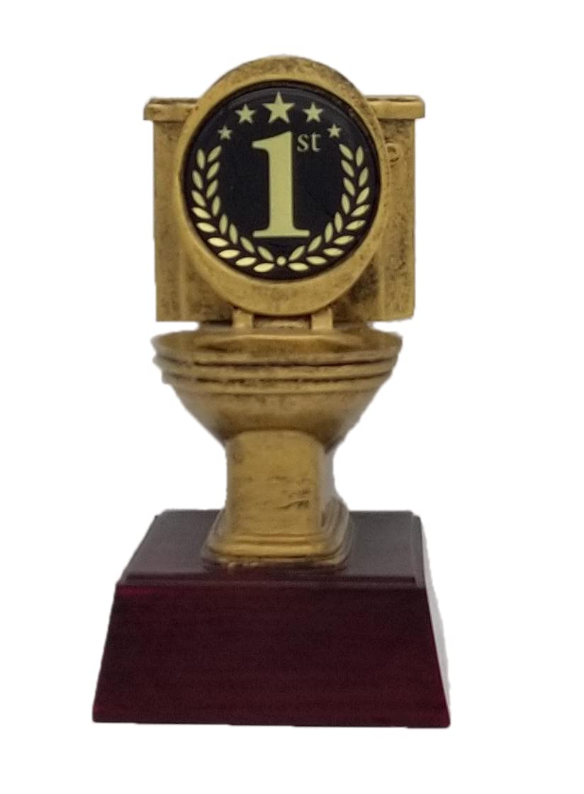 Snapklik.com : Gold Toilet Bowl 1st Place Trophy- 6 Inch Tall 1st Loser ...
