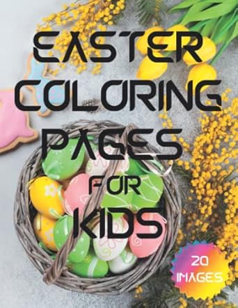 Coloring Activity Book for Kids. Easter Coloring Pages for 1-Year-Olds ...