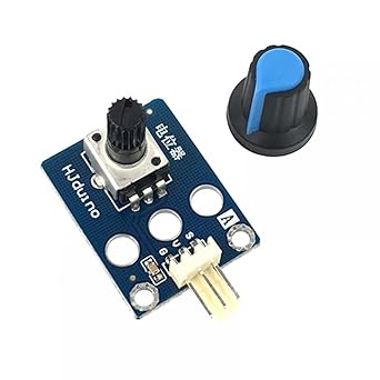 Rotation Angle Sensor Module, 10K Potentiometer Analog Voltage Output ...