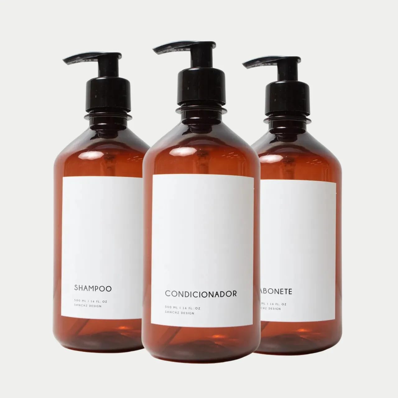 Kit Frasco Âmbar para Banheiro Shampoo Condicionador 500ml | Amazon.com.br