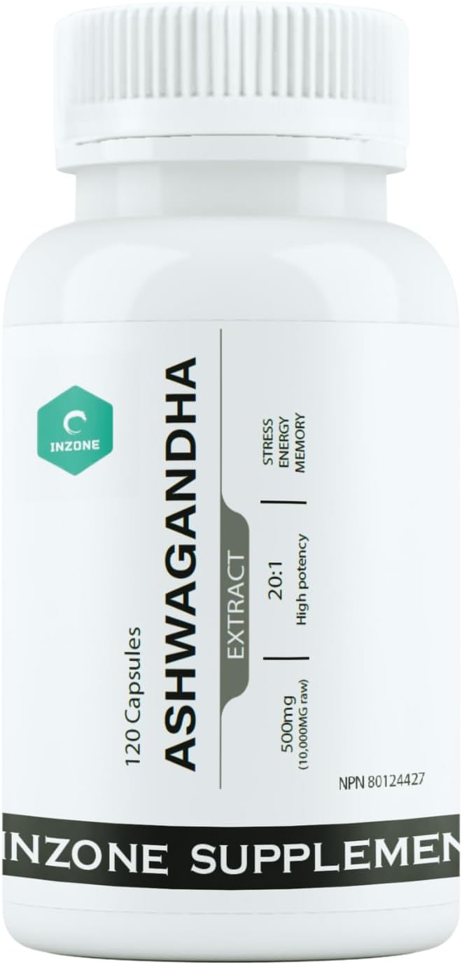 Inzone Organic Ashwagandha Supplement - Extra Strength 10,000mg Highest ...