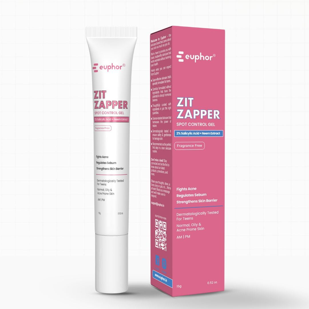 Euphor Teens | Acne Spot Corrector | ZIT ZAPPER Gel | Soothing ...