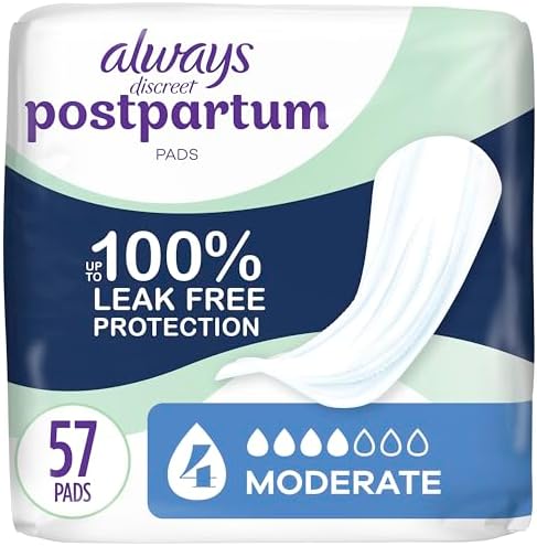 Amazon.com: Always Discreet Postpartum Incontinence Pads, Moderate ...