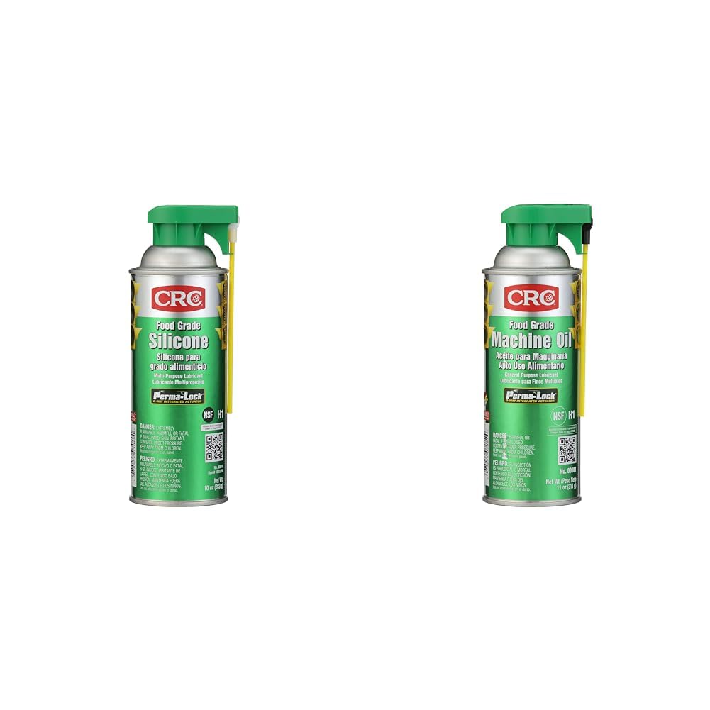 Amazon.com: CRC Food Grade Silicone 03040 & CRC Machine Oil Spray 03081 ...