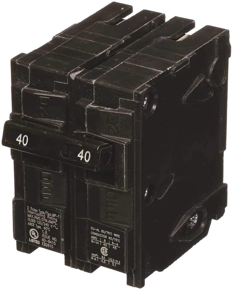 MP240 40-Amp Double Pole Type MP-T Circuit Breaker - Amazon.com