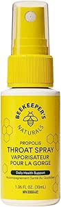 BEEKEEPER'S NATURALS Propolis Throat Spray - 85mg Bee Propolis Extract ...