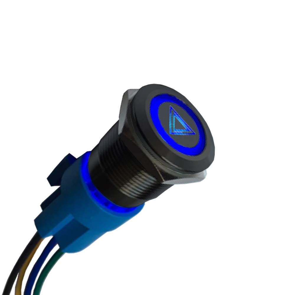 Snapklik.com : 12V Car Vehicle Blue LED Light Hazard Emergency Warning ...