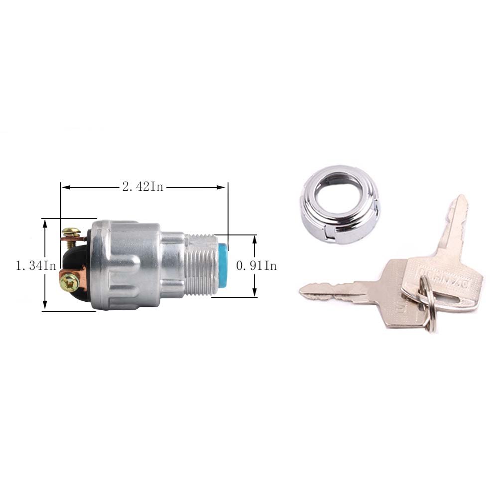 Key Garage Universal 12V Ignition Key Switch - 3-Position With 5 ...