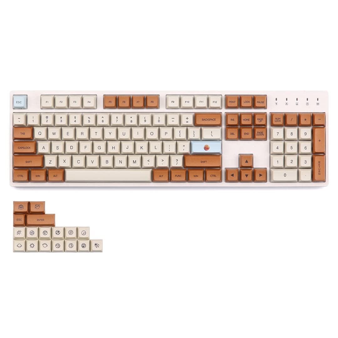 Buy XiaoMall Raitron KBDfans Mars Keycaps XDA Sublimation PBT Two Color ...