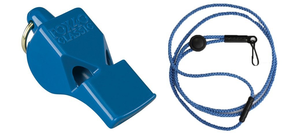 Fox 40 Classic Official Whistle with Break Away Lanyard blue : Amazon ...