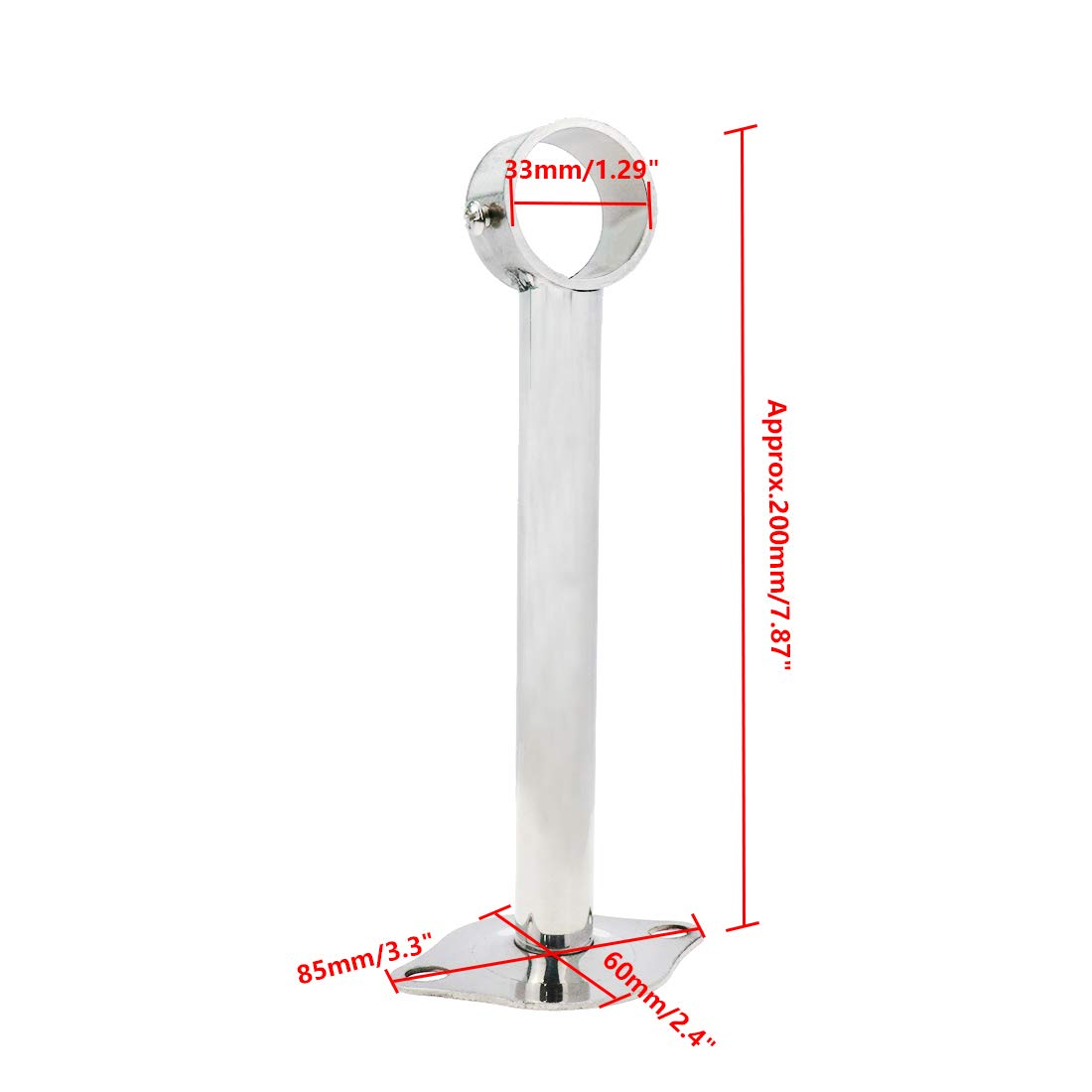Snapklik.com : Ceiling-Mount Bracket Wardrobe Pipe Bracket Rod Lever ...