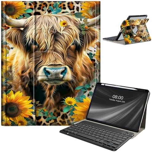 Amazon.com: Keyboard Case for Samsung Galaxy Tab S9 FE 10.9'' / Tab S9 ...