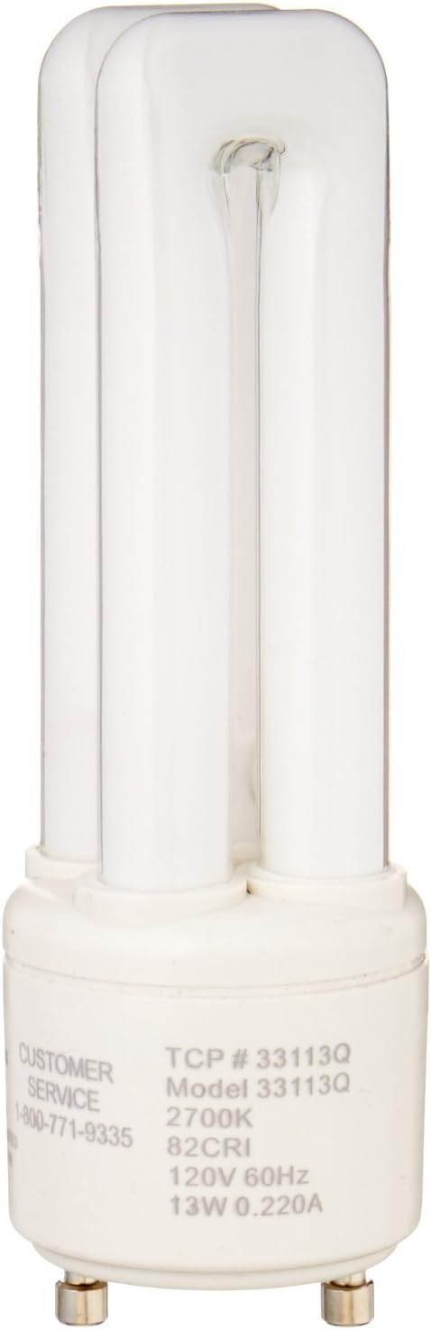 Amazon.com: (12-Pack) TCP 33113Q 13-Watt 2700K GU24 Base CFL PL Quad ...