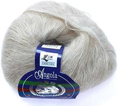 Angola Mohair Wool Yarn 25g Dark Cream : Amazon.co.uk: Home & Kitchen