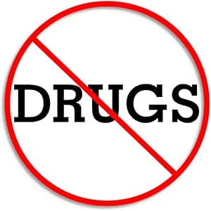 Amazon.com - Anti Drugs - Circle Sticker Decal 3 Inch - Against ...