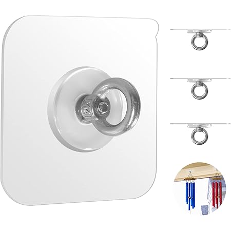 Amazon.com: OOTSR 2cm Adhesive Ceiling Hook Small Disc Hanging Hook ...