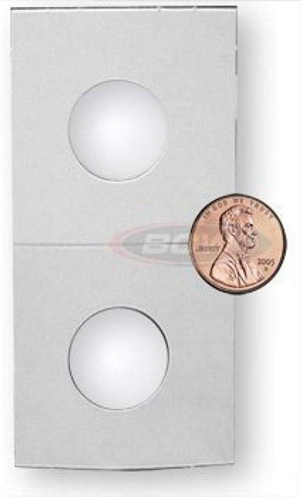 Amazon.com: BCW Premium 2x2 Penny Size Coin Holders - Pack of 100 Fold ...