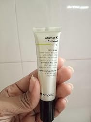 Minimalist Vitamin K + Retinal 01% Under Eye Cream | Reduces Dark ...