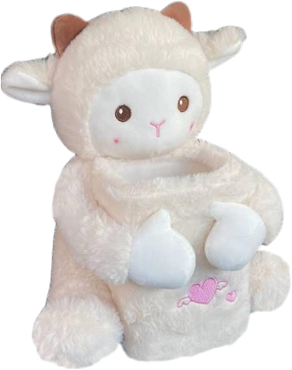 Amazon.com: Car Plush Cute Bunny, Monkey, Pig, Lamb and Bear Tissue Box ...