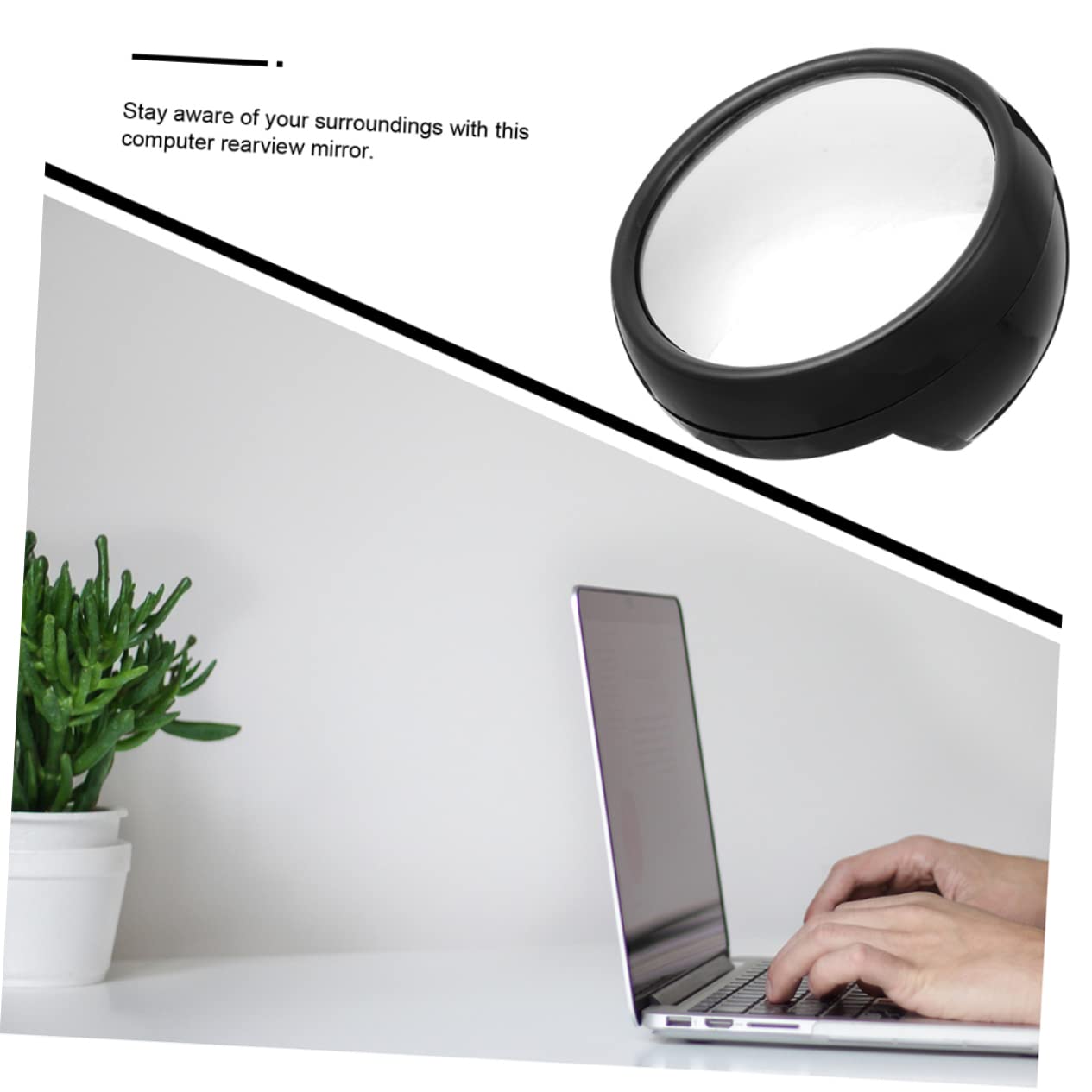 Mirror Attachments TANOM 3 Pcs Computer Mirror Mirrors Desk Office ...