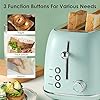 Amazon.com: REDMOND Retro Stainless Steel 2 Slice Toaster with Bagel ...