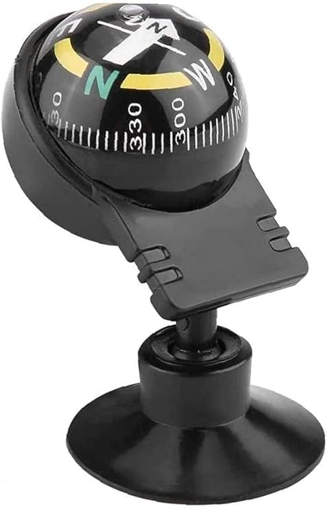 Amazon.com: Black Dash Mount Compass Adjustable Dash Mount Compass ...