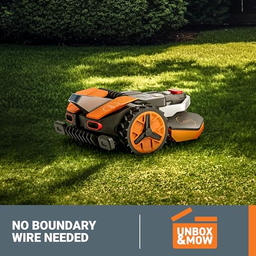 WORX Landroid Vision Robotic Lawn Mower, Wired Free Robot Mower with ...