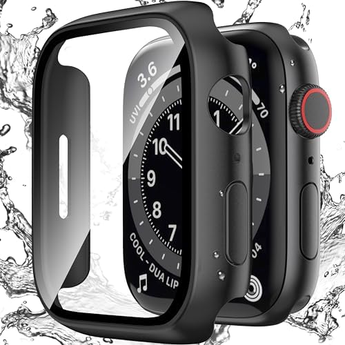 TAURI 2 Pack Hard Case Designed for Apple Watch Series SE 6 5 4 44mm ...