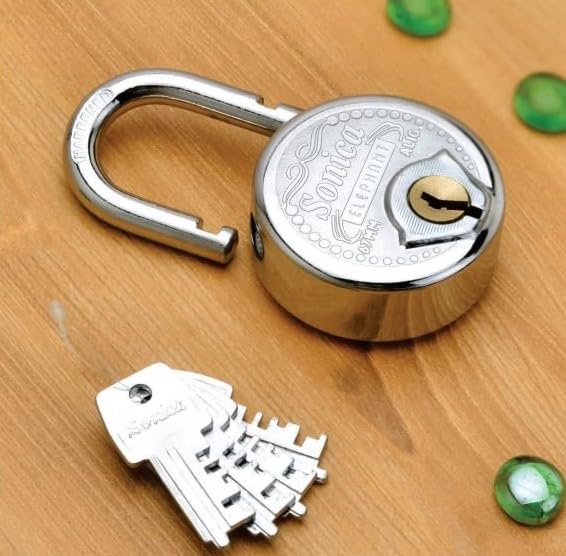 Sonica Elephant Round Heavy Duty Latest Double Locking Technology Lock ...