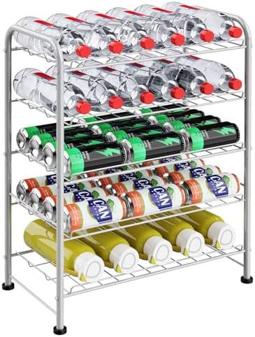 Amazon.com: GILLAS 5 Tier Water Bottle Storage Rack,Metal Beverage Can ...