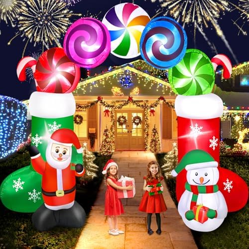 Amazon.com: 11 FT Christmas Inflatable Archway Decorations, Christmas ...