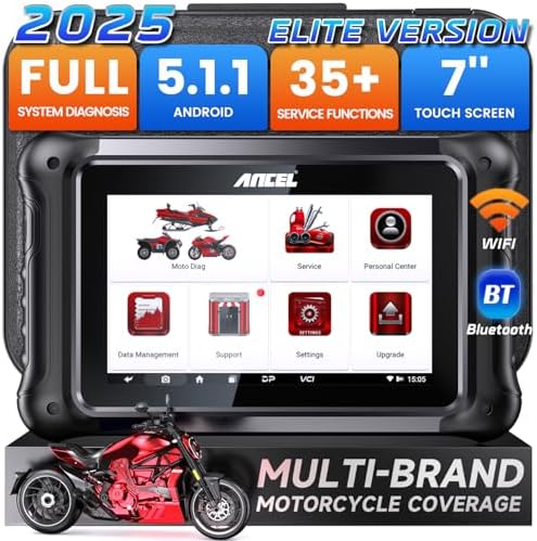 Amazon.com: ANCEL MT700 Motorcycle Diagnostic Tool for Harley/BMW ...