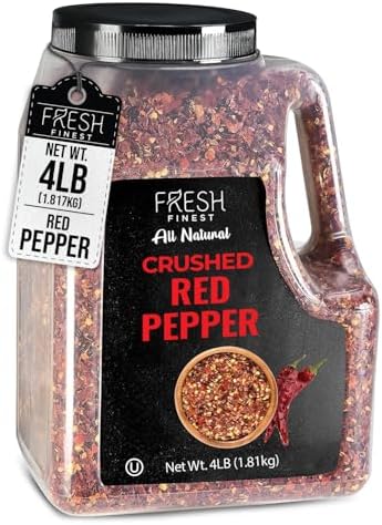 Amazon.com : Fresh Finest Bulk 4LB Crushed Red Pepper Spices Commercial ...