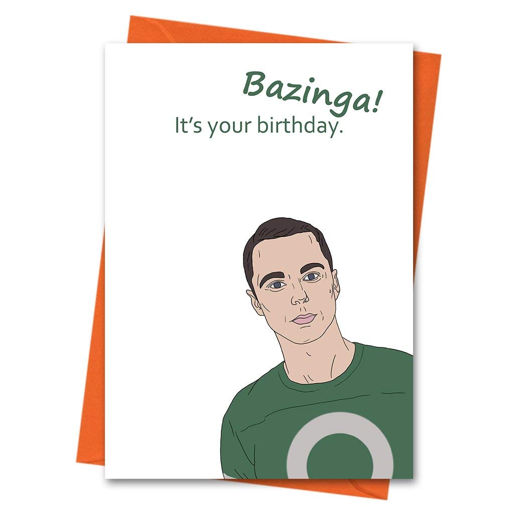 Buy Big Bang Theory Birthday Card, Funny Birthday Card, Sheldon ...