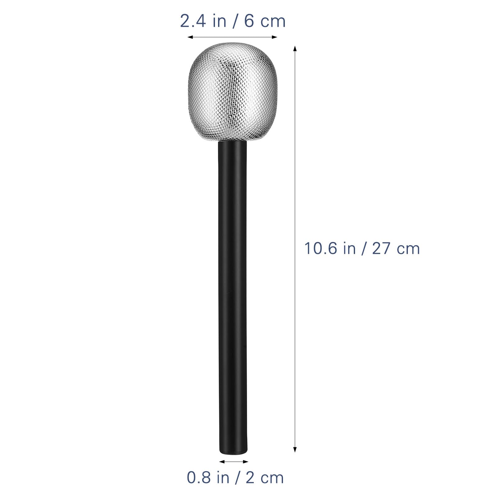 Snapklik.com : 18Pcs Fake Microphone Prop Plastic Prop Microphone ...