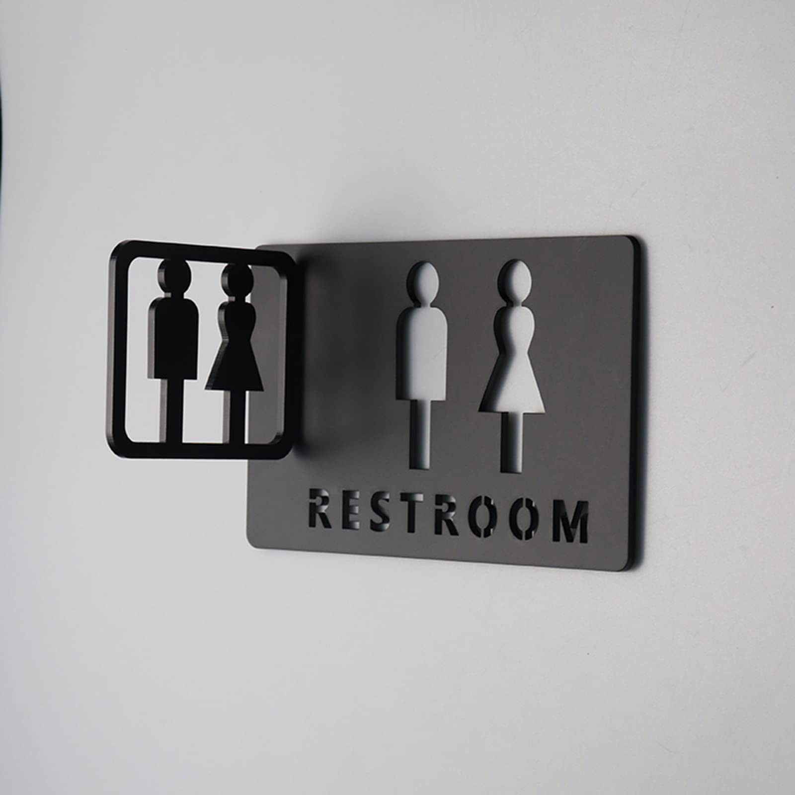 Restroom Signs Black And White Men Men Women Bathroom Signs Stock
