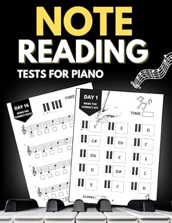 Note Reading Tests For Piano: 130 Days Of Exercises, Piano Student ...