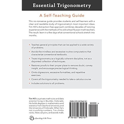 Snapklik.com : Essential Trigonometry: A Self-Teaching Guide