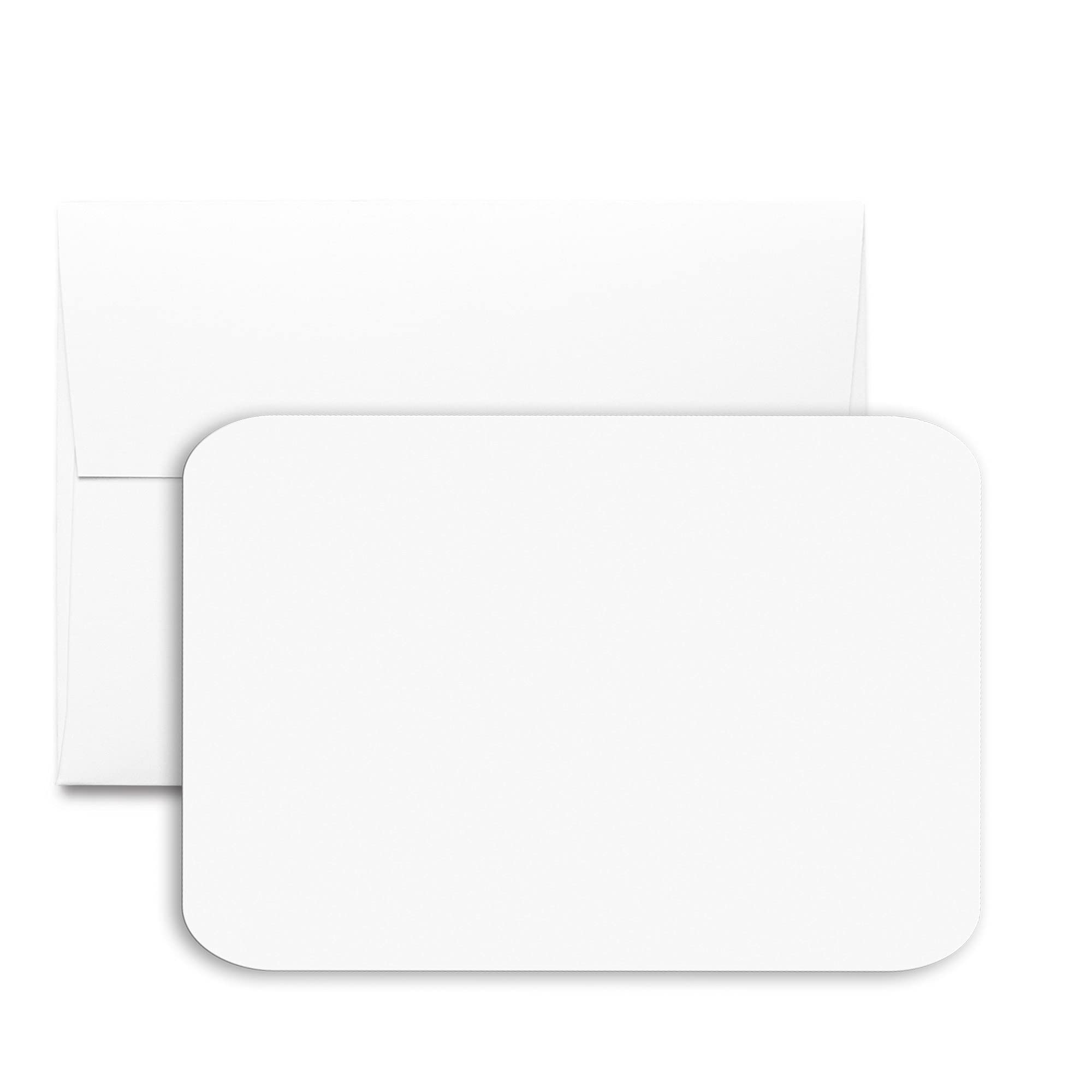 Buy Blank White 4" x 6" Cardstock with Rounded Corners - 100 Cards with ...