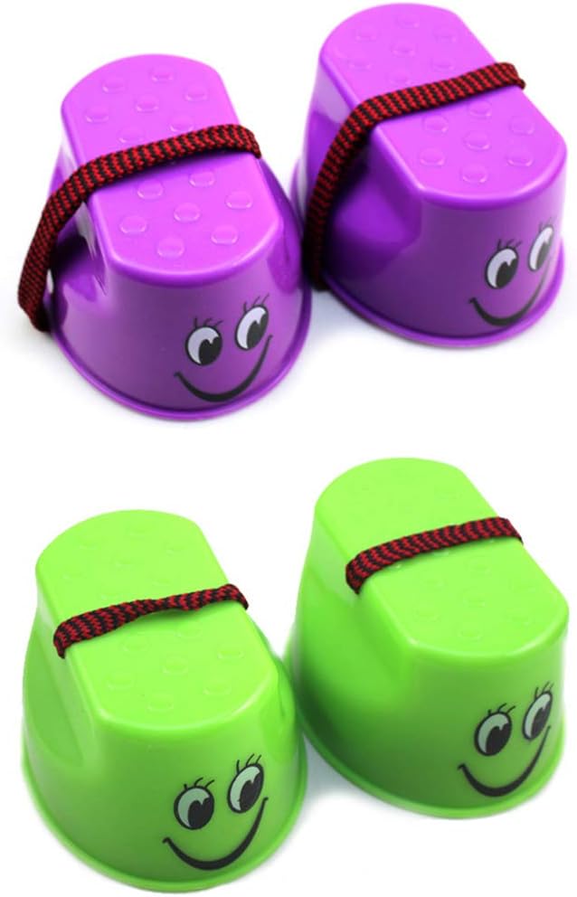 Amazon.com : Nurnesy 2 Pairs Kids Cute Balance Stilts Shoes, Outdoor ...